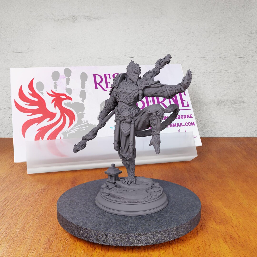 Wukong Monkey King | Resin Reborne D&D Legend Ape China Chinese ...