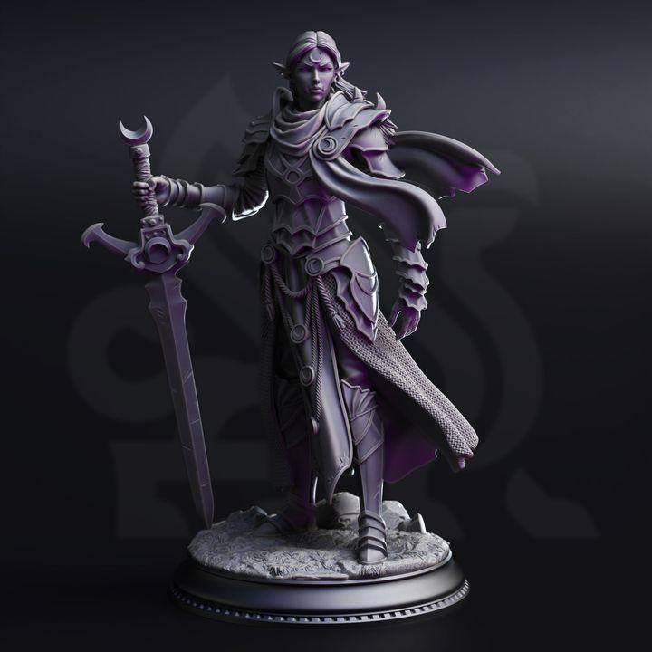 Lunar Paladin | 28 32mm D&D Drow Dark Elf Underdark Menzoberranzan Evil ...