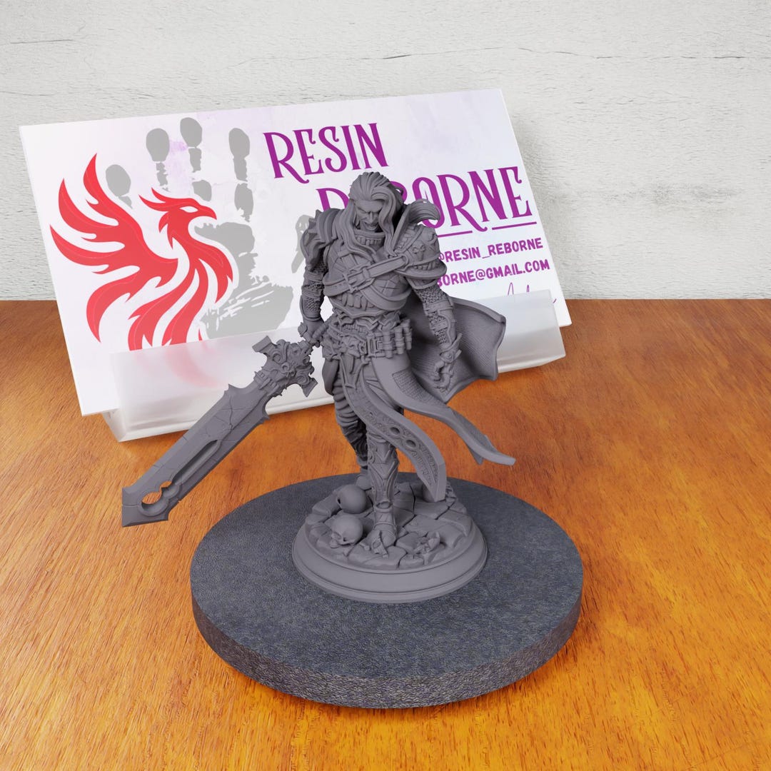 Vampire Knight | 28 32mm D&D Sword Unholy Paladin Enemy Necromancy ...