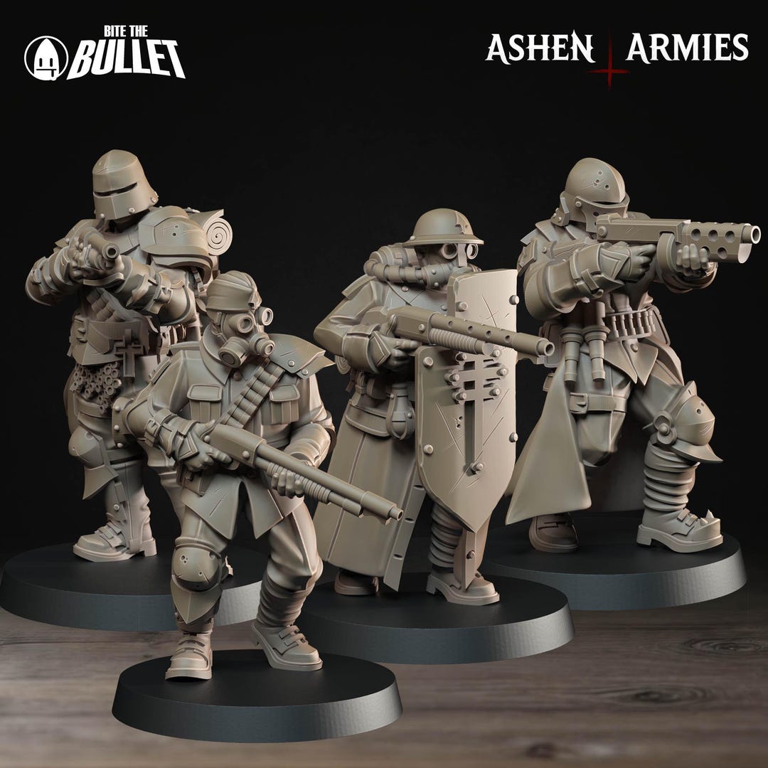Yeoman - Enlisted Rank | 28 32mm Sanctified Legion Ashen Armies Trench ...