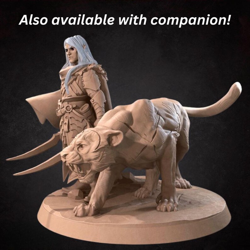 Drow Ranger | 25 28 32mm D&D Elf Spider Faerun Fighter Warrior Archer ...