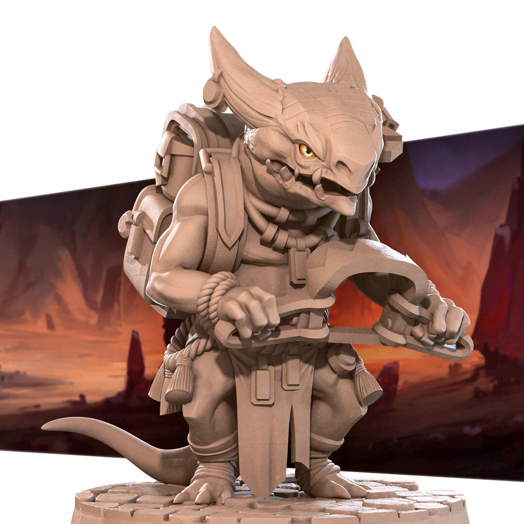 Kobold Trapper | 28 32mm Pc D&D Pathfinder Paint Detailed 3d Print ...