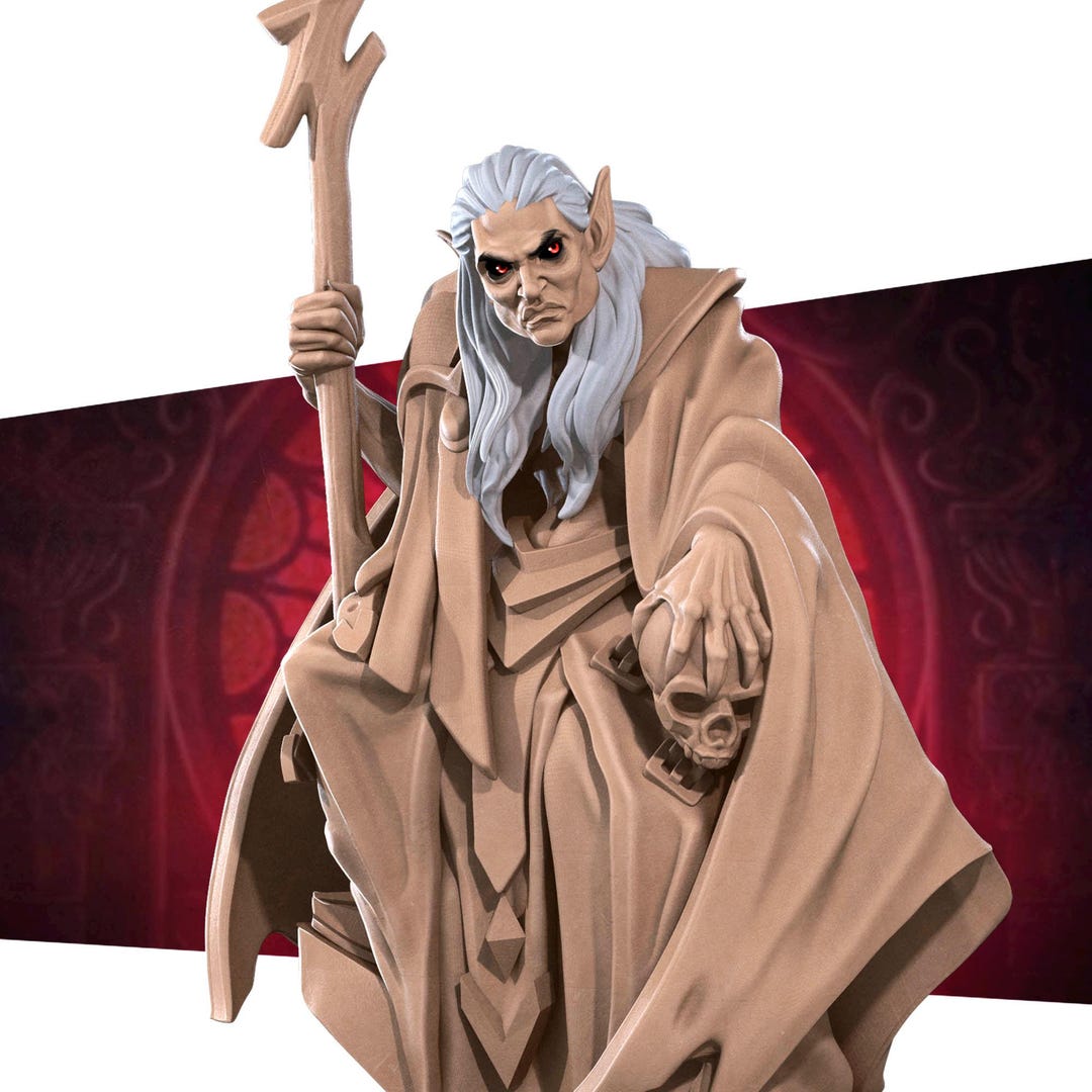Crone Sorcerer Vampire | 28 32mm Dnd TTRPG Sword Undead Undying Blood ...