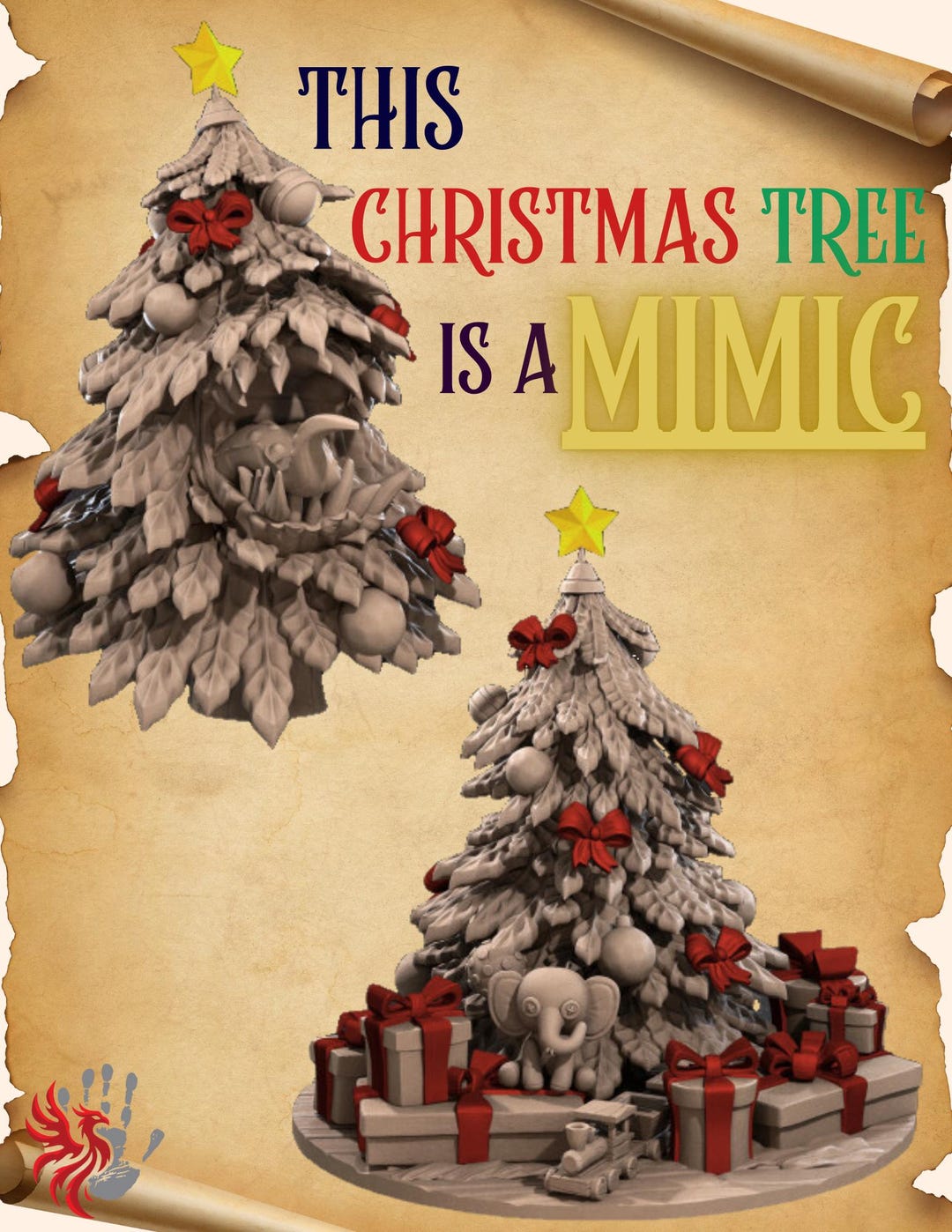 Christmas Tree ... Mimic ? | 28 32mm D&D Pathfinder Dnd Paint Ent ...