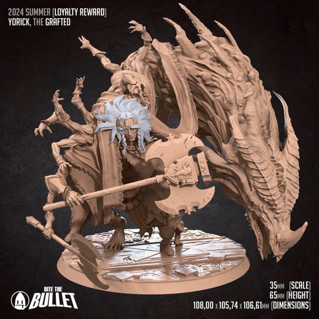 Godrick/yorick the Grafted | 28 32mm 80mm Base BBEG Insectoid Mutation ...