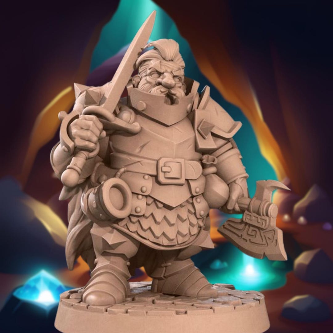 Duergar Warrior | 28 32mm D&D Underdark Dwarf Armor Battle Melee ...
