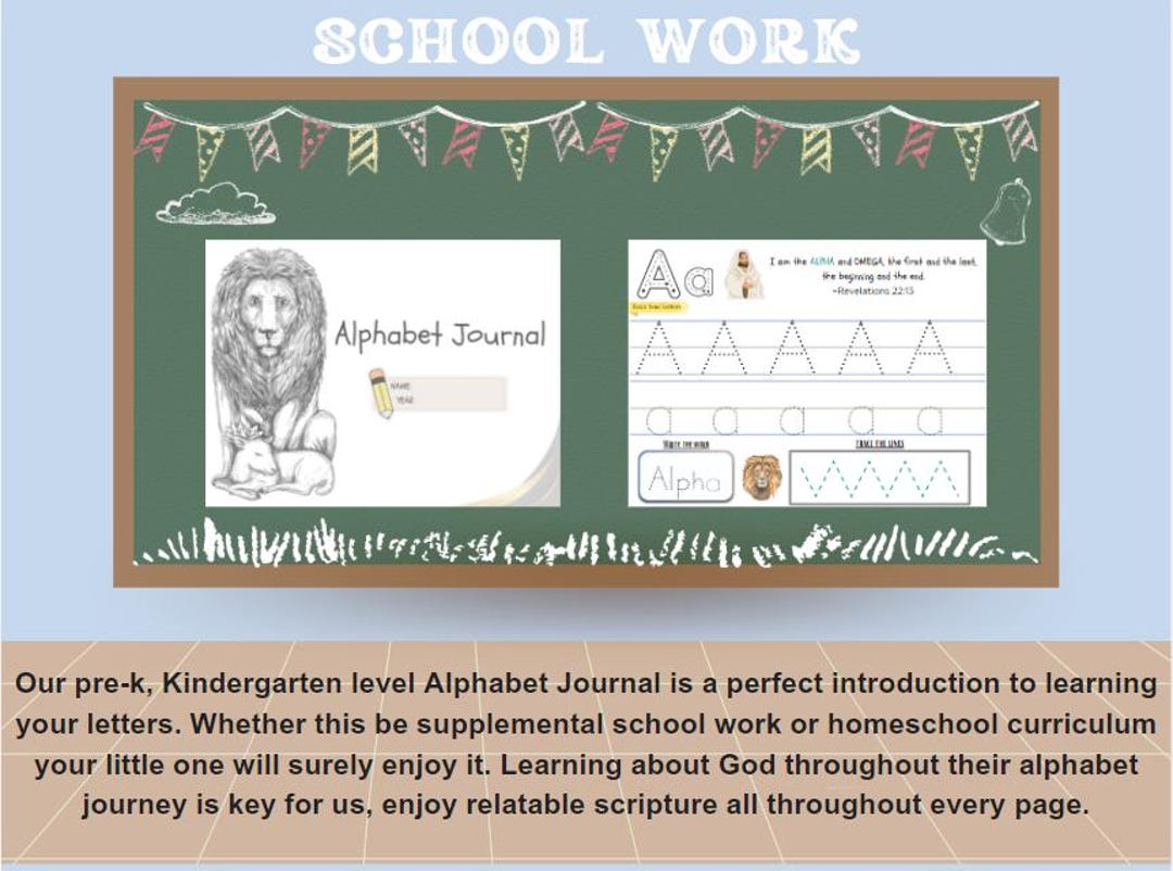 Preschool Digital Alphabet Workbook - Etsy