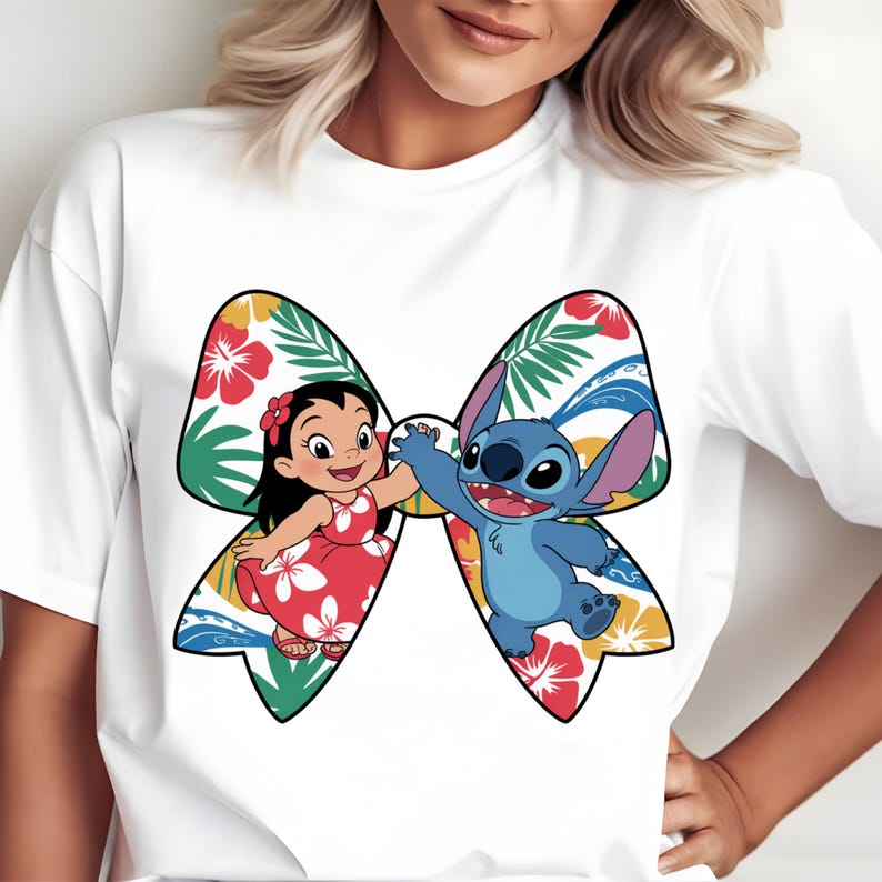 Lilo and Stitch Bow PNG: Summer Vacation Clipart (digital Download) - Etsy