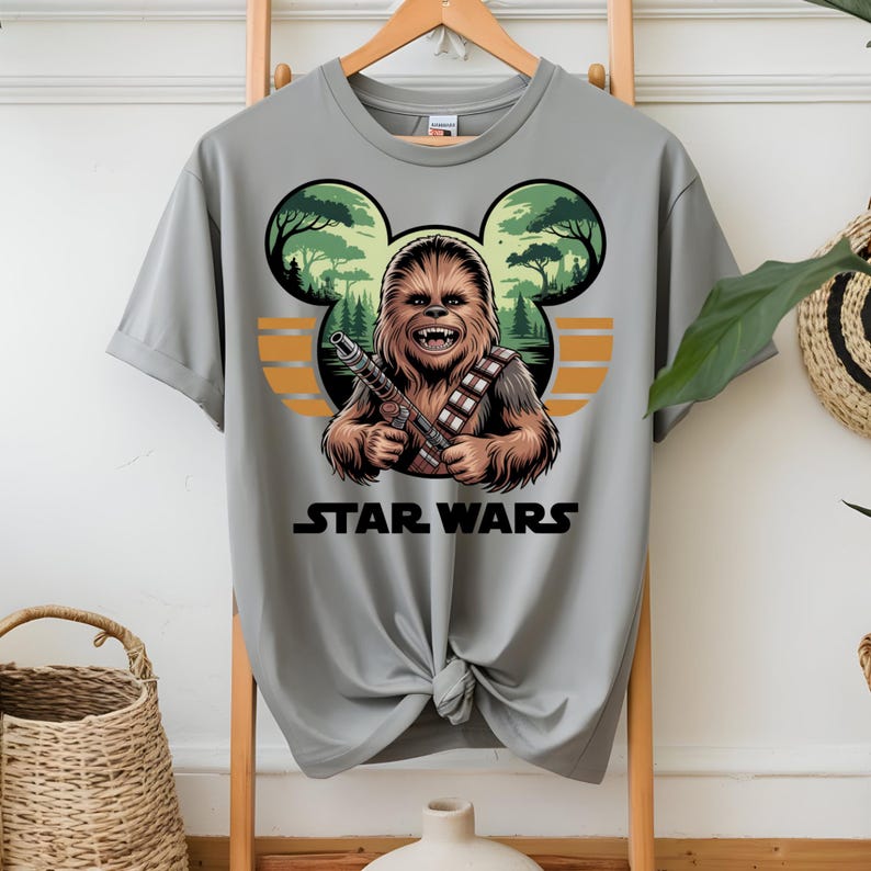 Chewbacca Star Wars PNG – Disney Mickey Ears Forest Space Art - Etsy UK