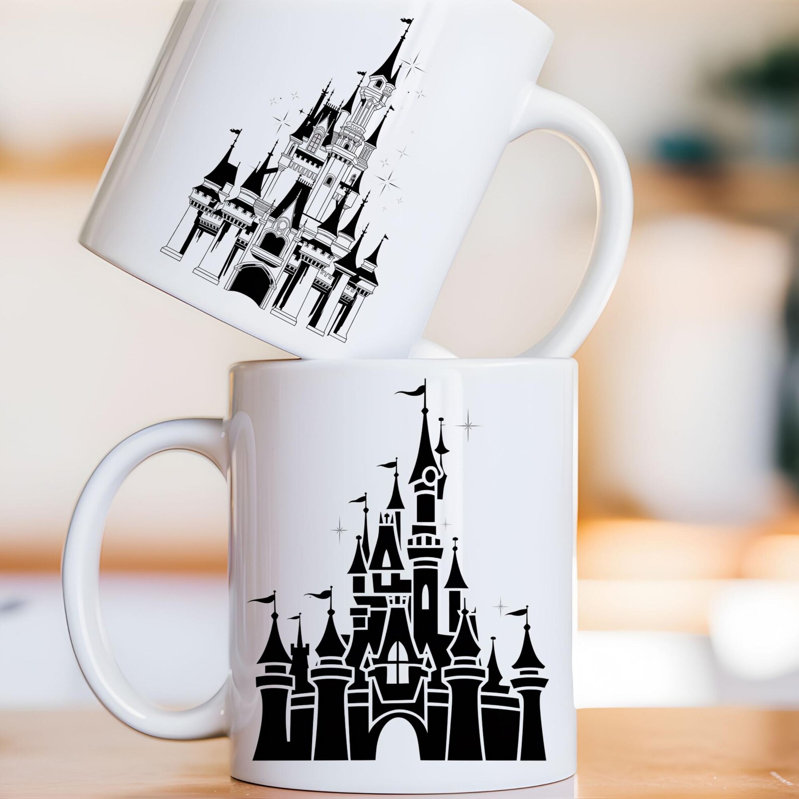 Black and White Castle PNG | Mouse Ear Castle PNG | Magic Kingdom ...