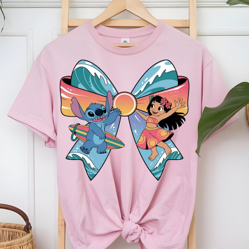 Stitch Png, Lilo and Stitch Bow PNG, Disney Hawaiian Png, Stitch Bow ...