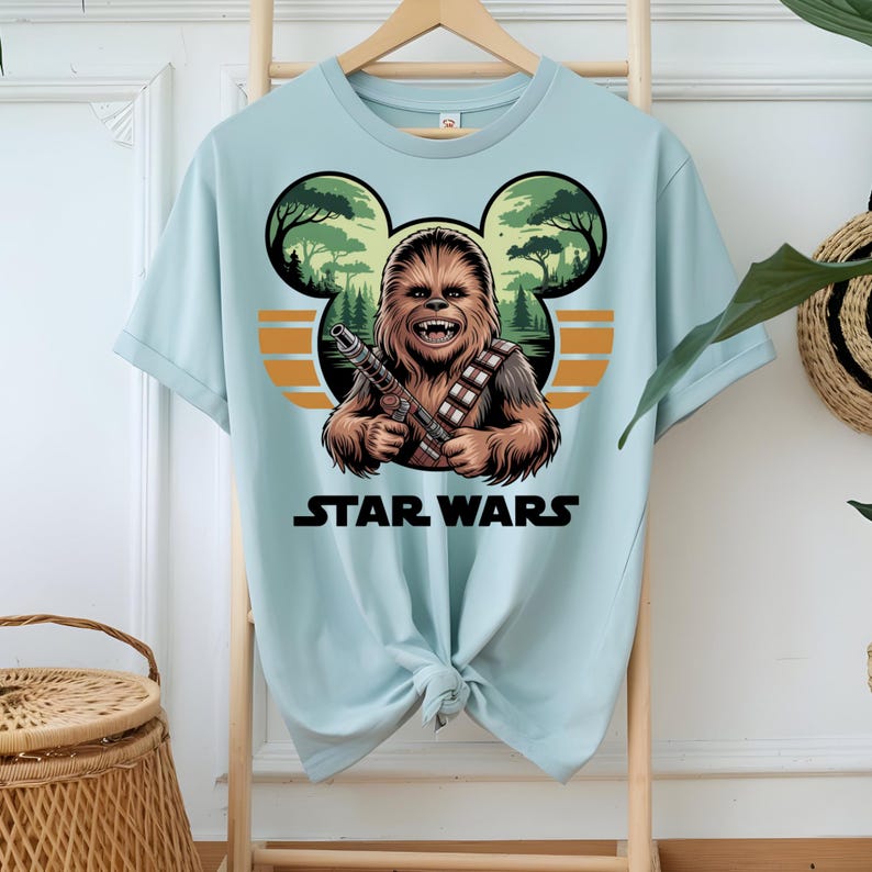 Chewbacca Star Wars PNG – Disney Mickey Ears Forest Space Art - Etsy UK