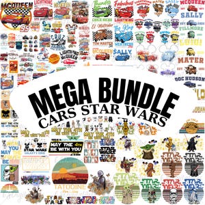 Cars & Star Wars Mega Bundle PNG, Cars Png, Star Wars Png, May 4th ...