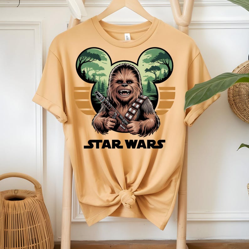 Chewbacca Star Wars PNG – Disney Mickey Ears Forest Space Art - Etsy UK