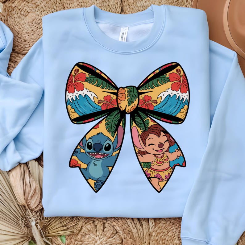 Lilo and Stitch Bow PNG: Summer Vacation Clipart (digital Download) - Etsy