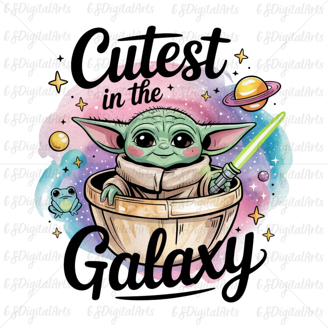 Baby Yoda PNG, Disney Grogu Clipart for Kids, Cutest in the Galaxy Baby ...