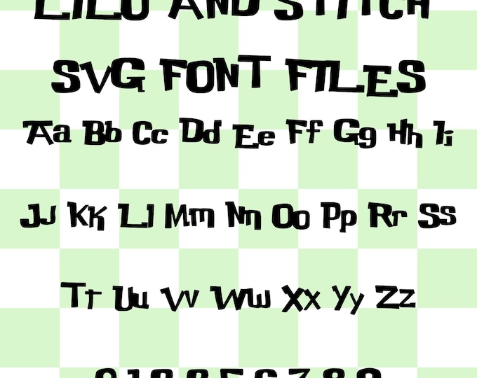 Lilo and Stitch Font, Stitch Font, Lilo Font, Lilo and Stitch Svg, Lilo ...