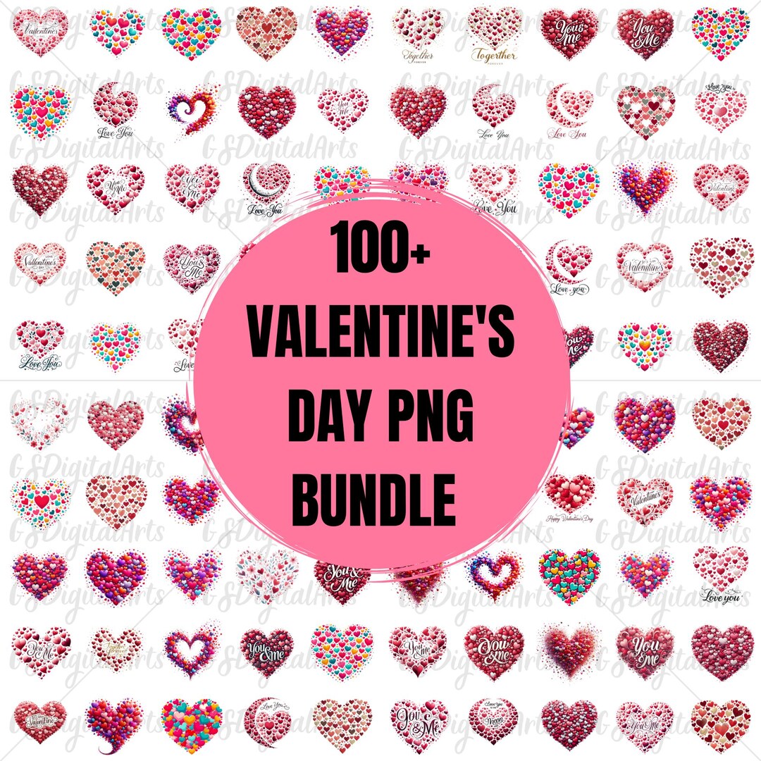 Valentine's Day Png Bundle, Cut File for Cricut, Valentines Day Png ...