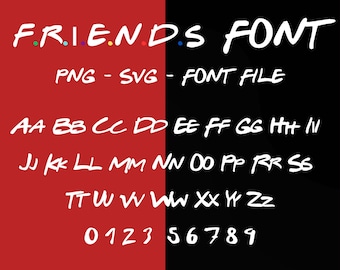 Friends Font, Friends Font TTF, Friends Font for Cricut, Cricut Font ...
