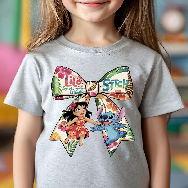 Lazo de Lilo y Stitch PNG: Clipart de isla tropical (Descarga digital ...