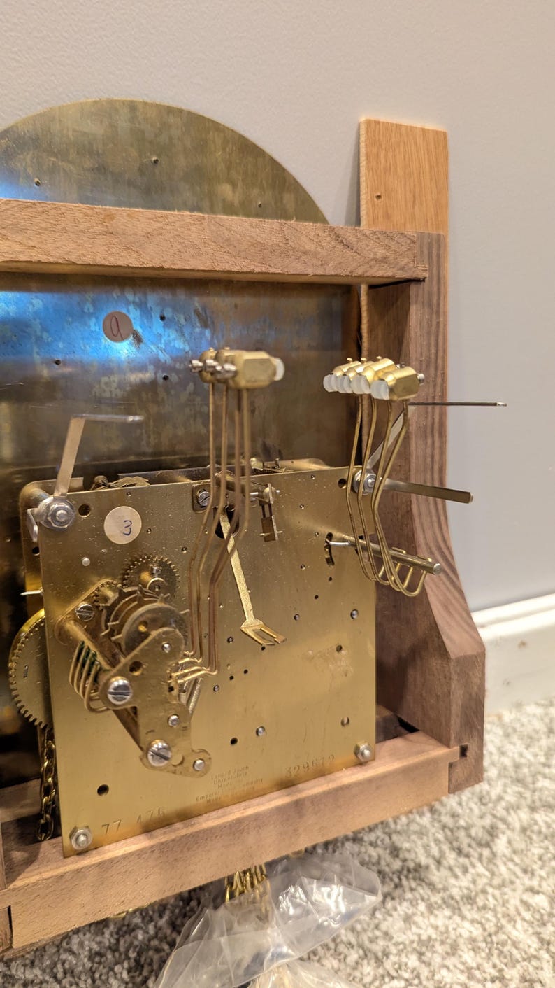 Jauch's 77 Emperor Clock Model 100 Grandfather Movement Weight Shells ...