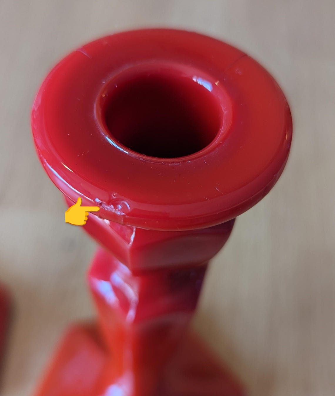 Fenton Candlestick Holders Venetian Red Glass No. 449 8.5"t Set of 2 ...