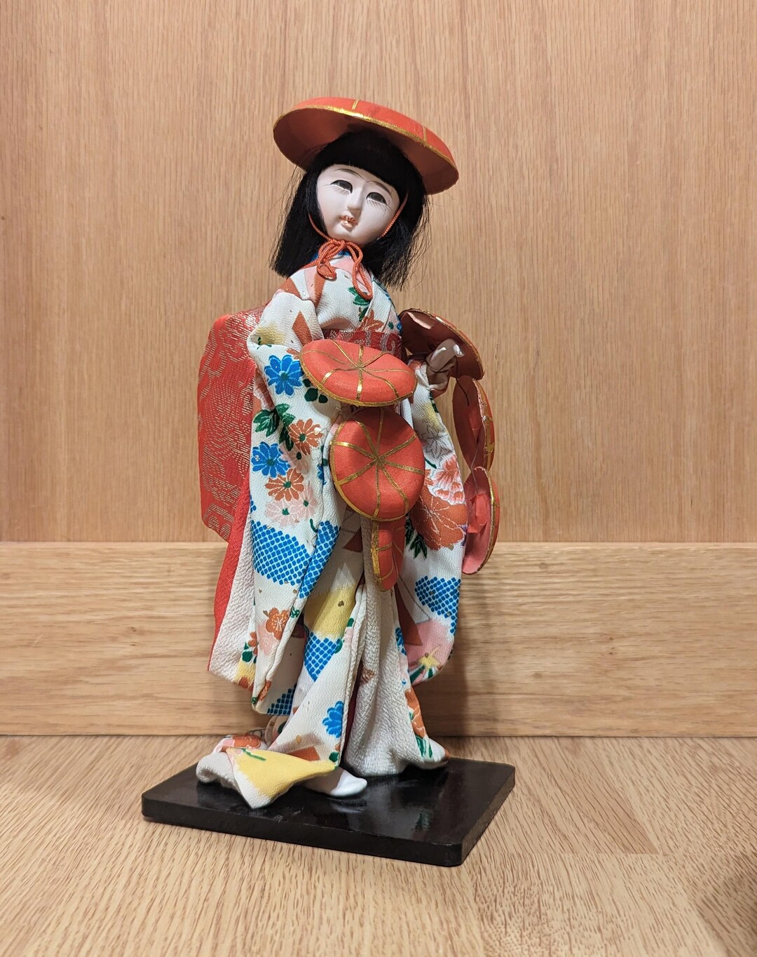Vintage Japanese Geisha Doll in Kimono Hat Dance *READ* - Etsy