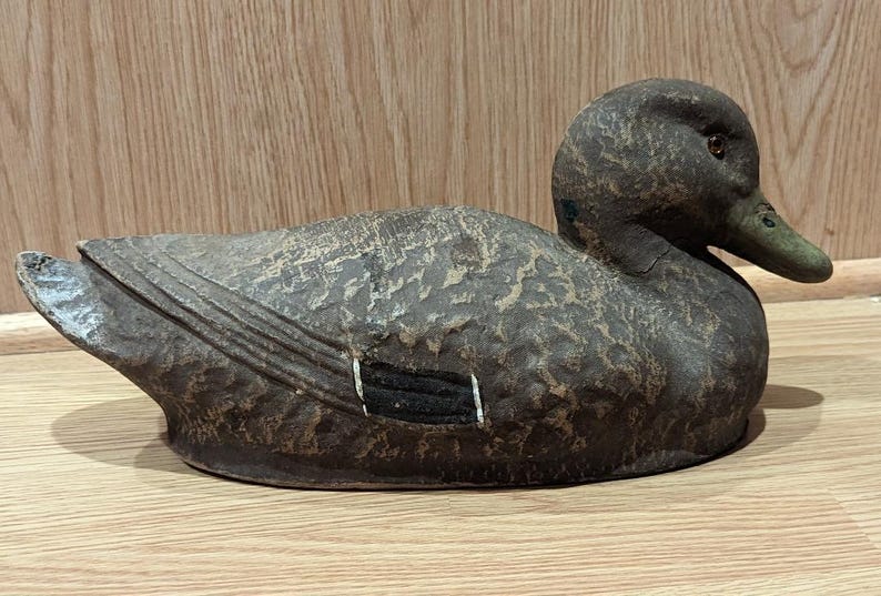Vintage J.C Higgins Life-like Paper Mache Duck Decoy - Etsy