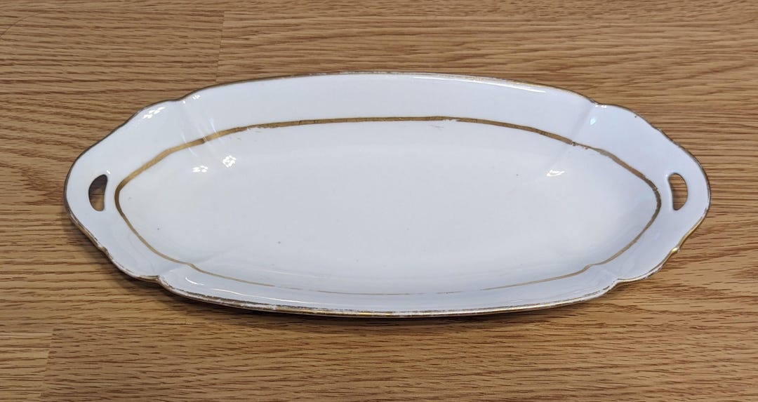 Vintage Prov Saxe ES Germany Relish Celery Dish Tray Porcelain Ceramic ...