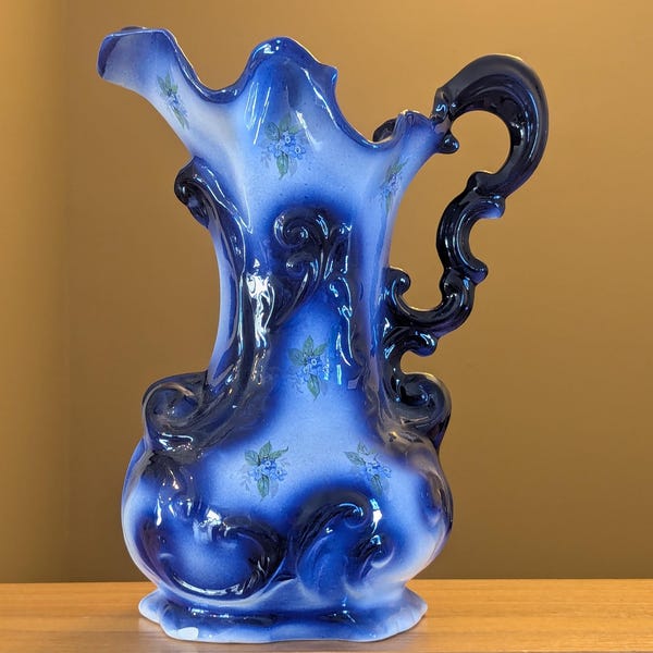 Flow Blue Pitcher - Etsy