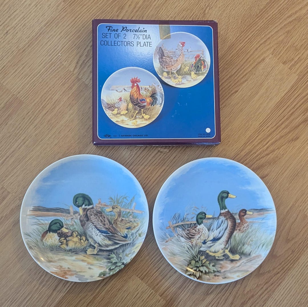 Artmark Chicago Fine Porcelain Duck Collectors Plate Wall Hanging ...