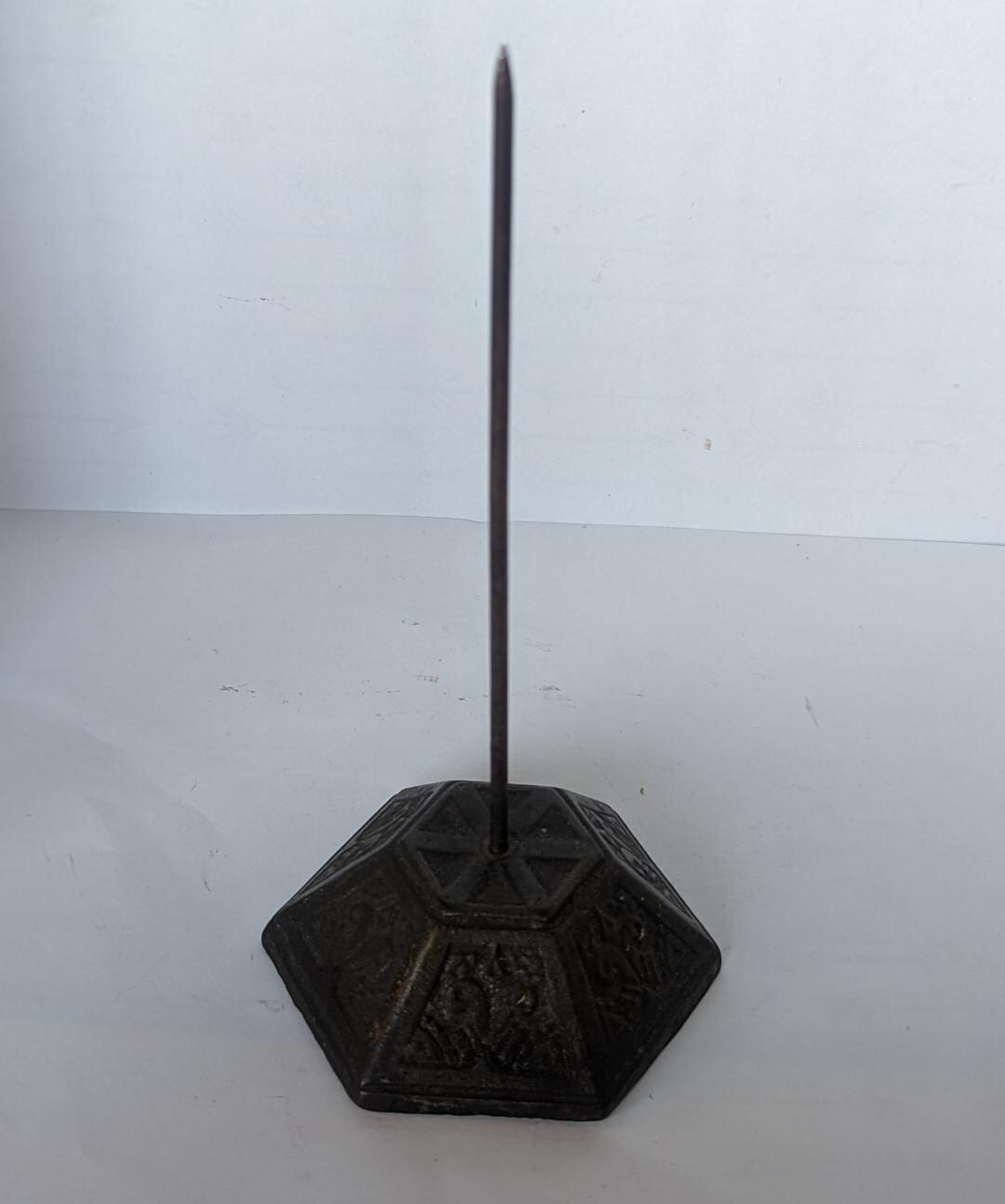 Vintage Letter Receipt Holder Spike With Cast Iron Base for Desk or ...