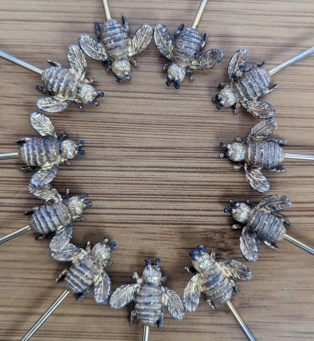 Ted Arnold Limited Edition Bumble Bee Cocktail Picks 24k Gold Plated ...