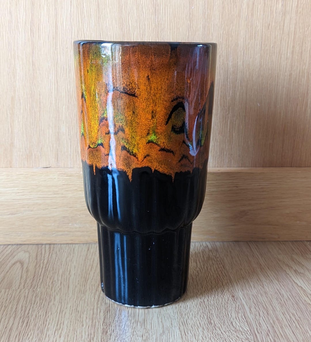 Vintage California Original Pottery Ceramic Vase Planter Lava Drip ...