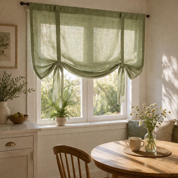 Relaxed Roman Shades - Etsy
