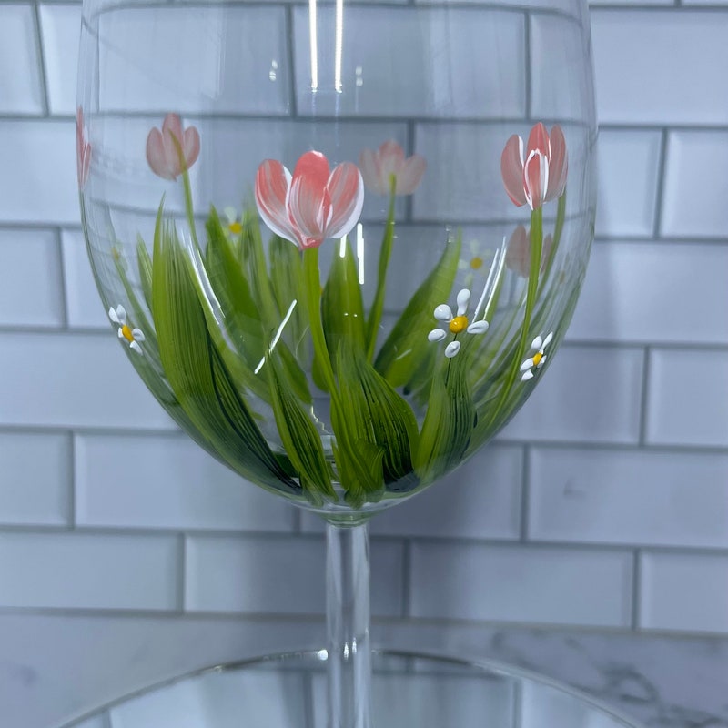 Spring Wine Glasses - Etsy
