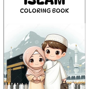 Islam Coloring Book, Coloring Book Islam, Child Colering Book, Islamic ...