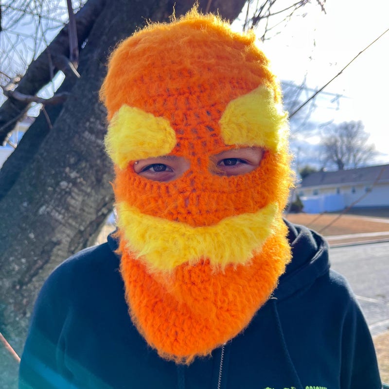 Fuzzy Ski Mask - Etsy