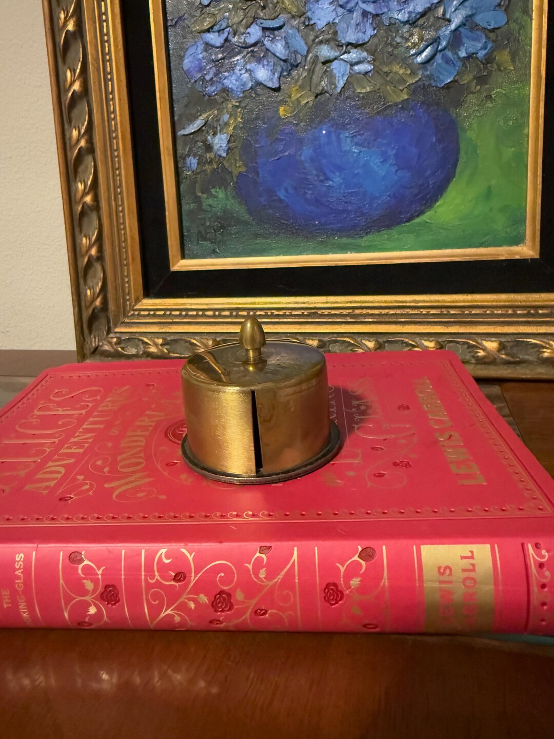 Vintage Brass Postage Stamp Roll Dispenser Felt Bottom - Etsy