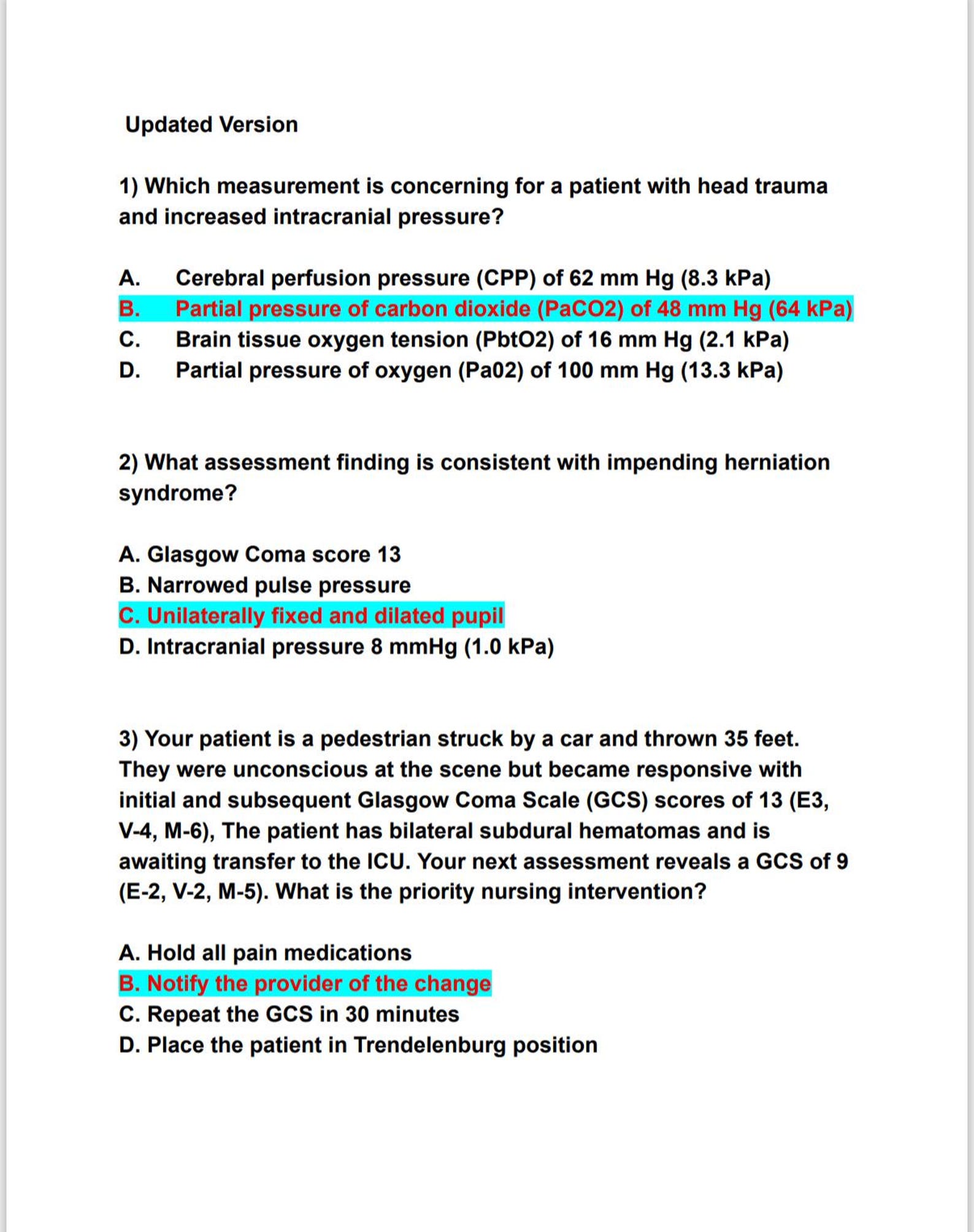 TNCC Final Exam Study Guide 9th Edition. Money Back Guarantee! - Etsy