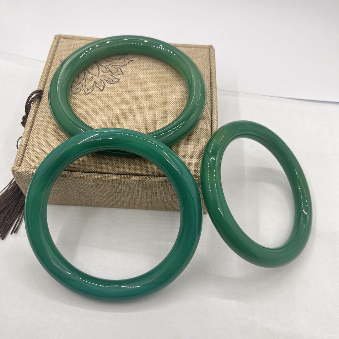 Dark Green Jade Bangle| Real Jade Bracelet | Jade Stone Jewelry |jade ...