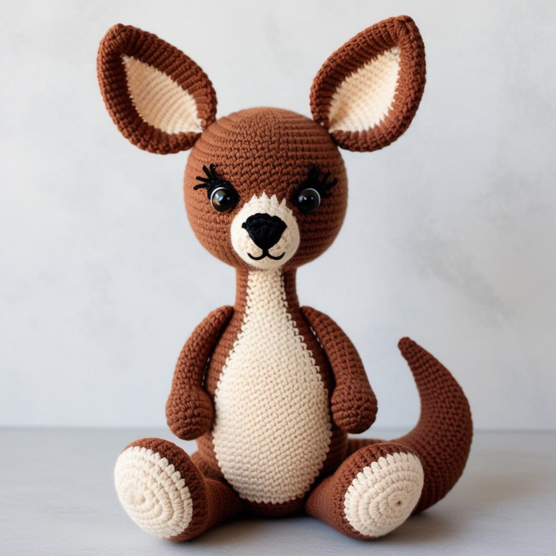 Kangaroo Crochet Pattern, Cute Kangaroo Amigurumi Crochet Pattern ...