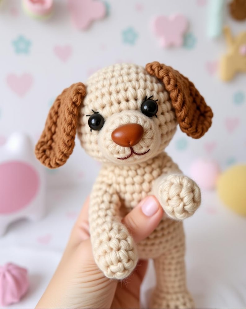 Cute Puppy Car Mirror Hanger Crochet Pattern | Easy Crochet Dog ...