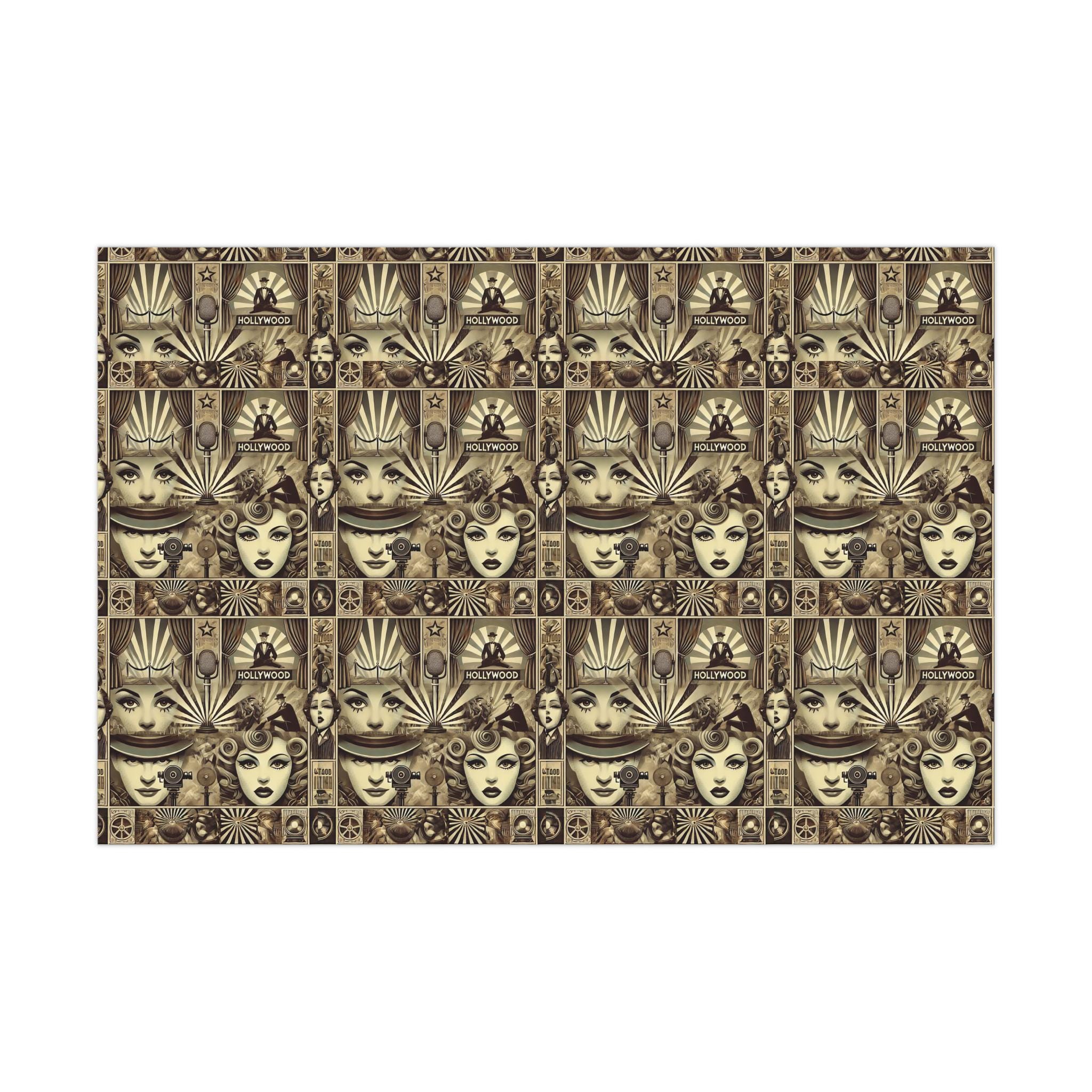 Vintage Hollywood Wrapping Paper Glamorous Retro Aesthetic - Etsy