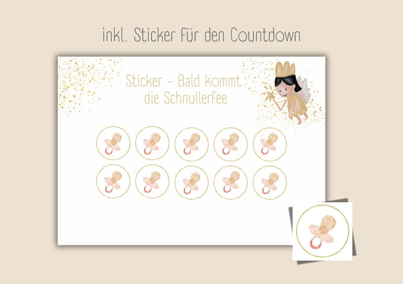 Digital Download Pacifier Fairy Countdown / Toddler Pacifier Fairy ...
