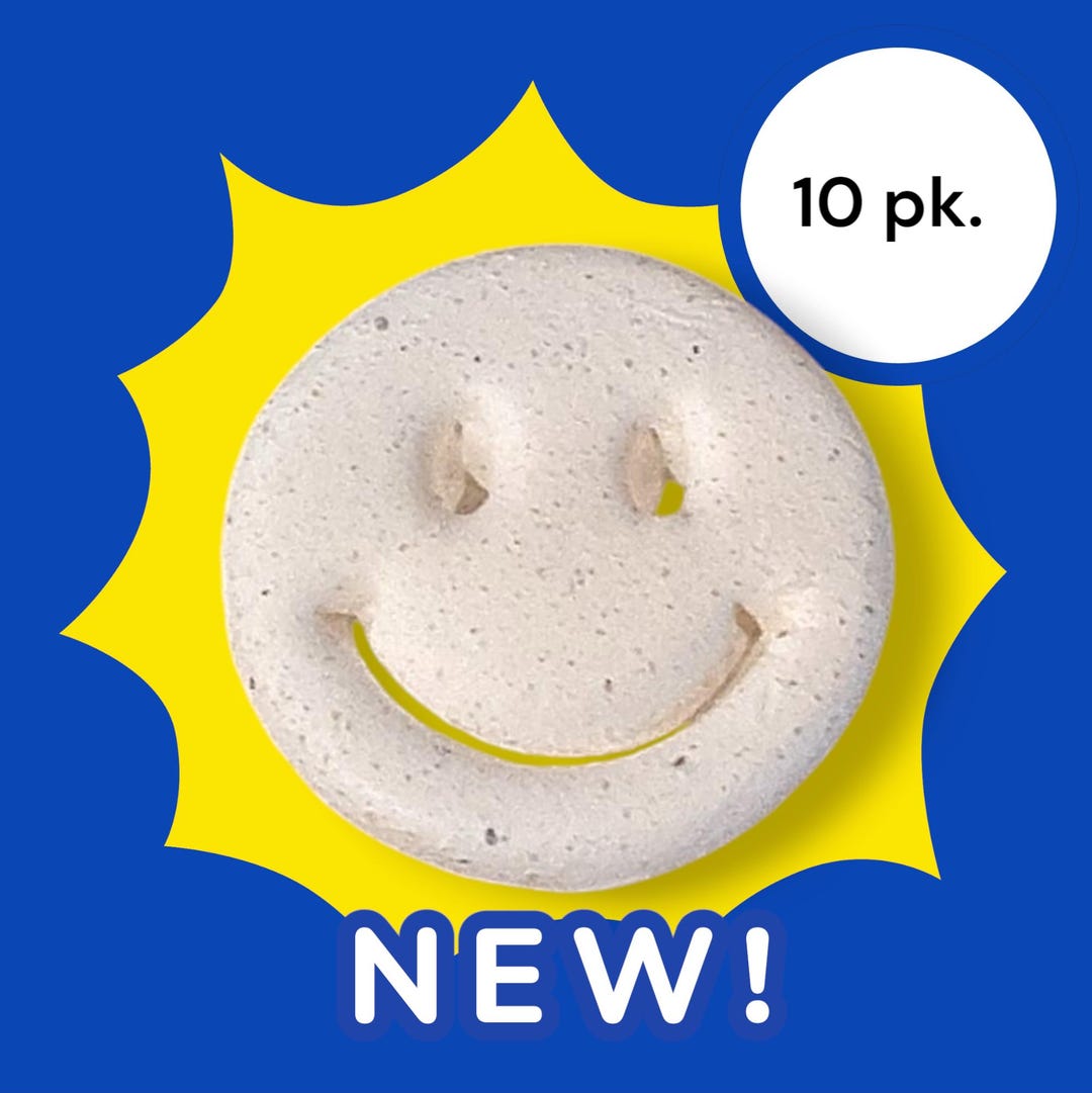 DIY Ceramic Bisque Pack of Ten Smiley Faces - Etsy