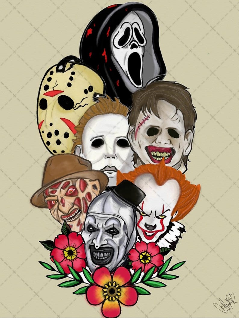 Horror Movie Digital Art - Etsy