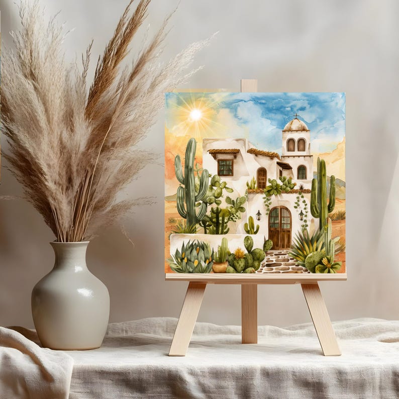 Adobe House Ceramic Tile: Southwest Desert Home Decor - Etsy