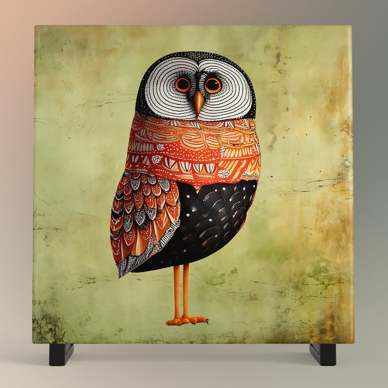Modern Owl Art - Etsy