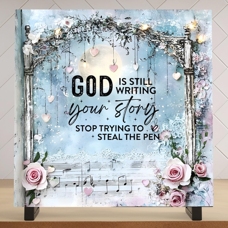 Christian Ceramic Tile Art – Inspirational Quote Home Decor - Etsy